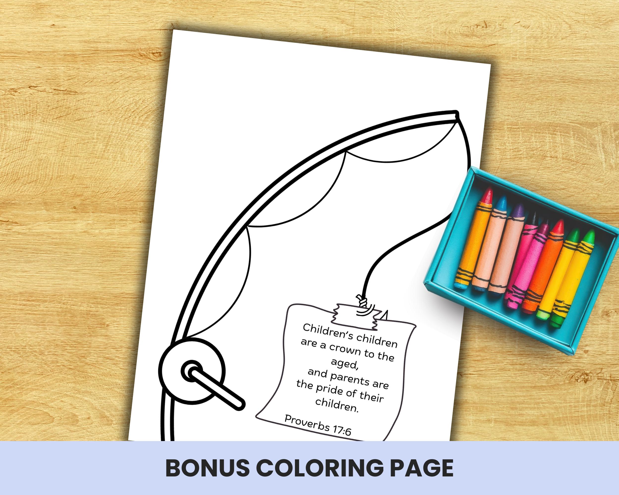 Grandparents Day Bible Craft for Kids, Preschool Sunday School Bible ...