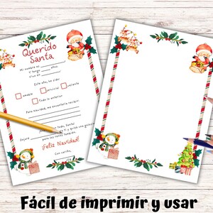 Carta Para Santa En Español, Letter to Santa Printable, Dear Santa ...