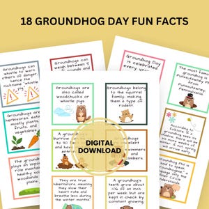 Groundhog Day Fun Facts for Kids, Groundhog Day Trivia, Groundhog Day ...