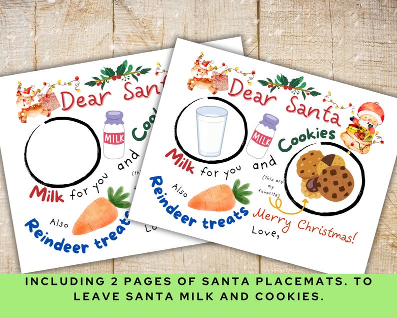 Dear Santa Letter Printable, Letter to Santa Easy to Print, Santa ...