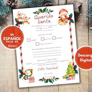 Carta Para Santa En Español, Letter to Santa Printable, Dear Santa ...