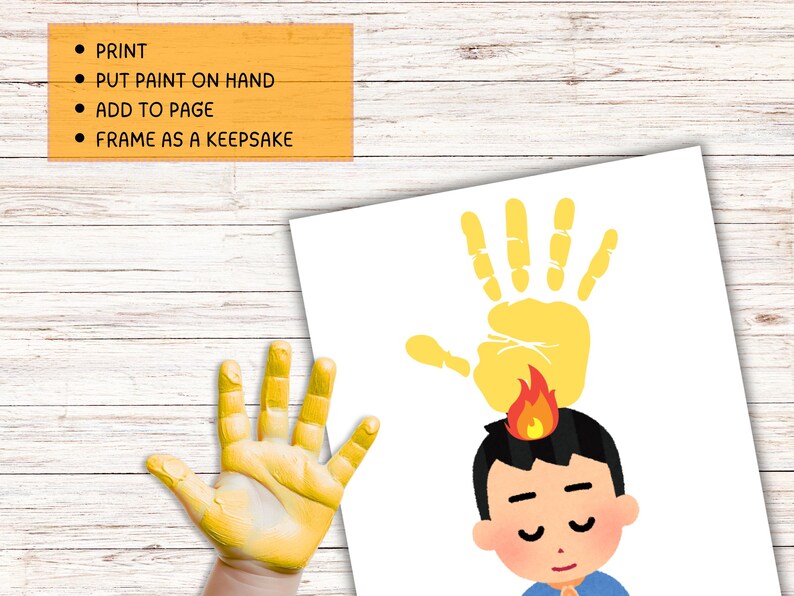 Pentecost Handprint Art: Holy Spirit Craft (digital Download) - Etsy ...