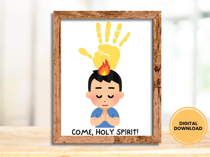 Pentecost Handprint Art: Holy Spirit Craft (digital Download) - Etsy
