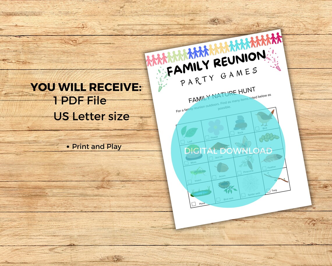 Family Reunion Games Bundle, Family Gathering Games, Icebreaker Games ...