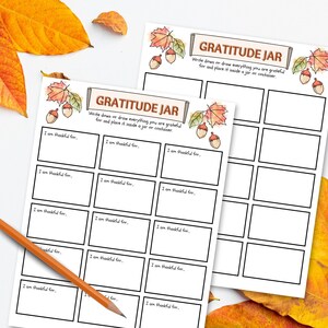 Gratitude Jar Printable: Thanksgiving DIY Activity for Kids (PDF) - Etsy