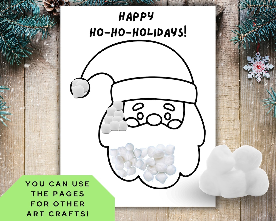 Holiday Torn Paper Preschool Craft for Kids, Christmas Tree Craft ...