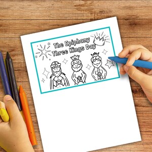 Three Wise Men Flipbook Craft for Kids, Epiphany Day Coloring Activity ...