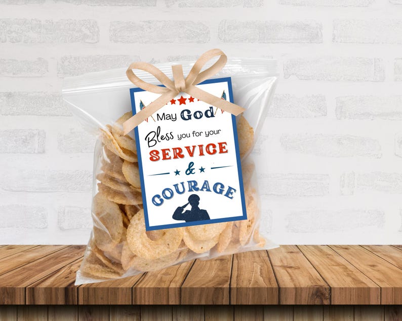 Veterans Day Gift Tags, Veterans Day Thank You Gift, Printable ...