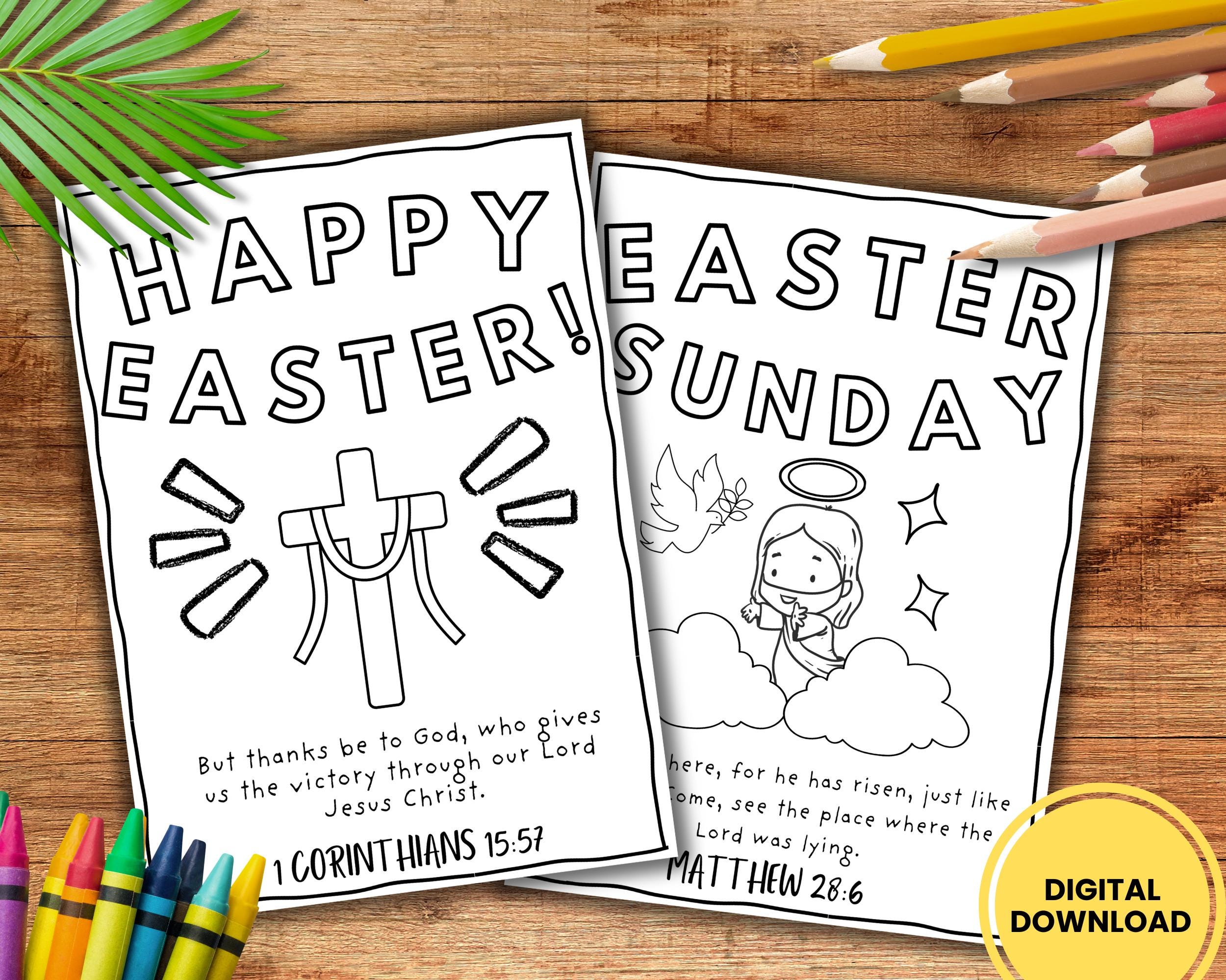 Holy Week Cards for Kids, Easter Week Cards, Holy Week Printable ...