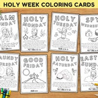 Holy Week Reading Plan and Cards - Etsy