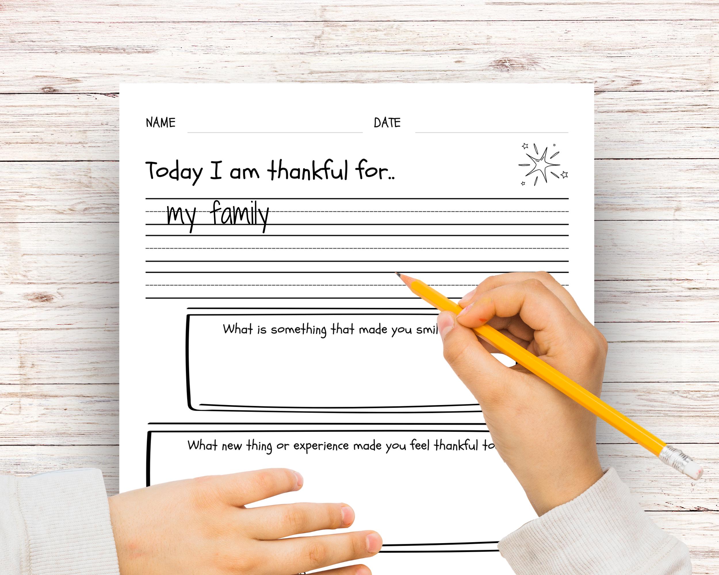 Gratitude Activity Pack for Kids, Printable Thanksgiving Kids Activity ...