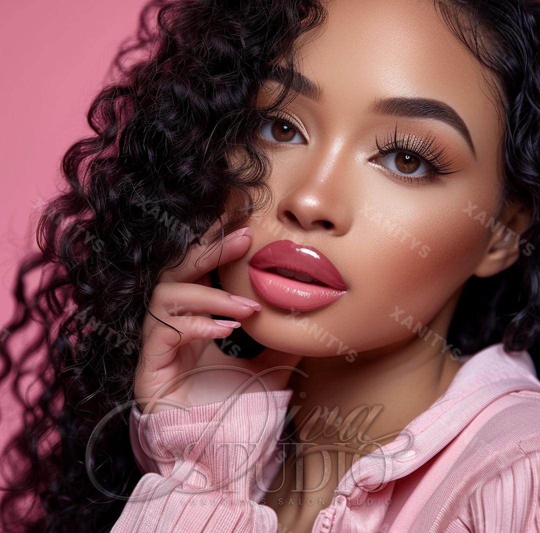 Cosmetics Website Model Photos, Lip Gloss Website Model, Beauty Stock ...