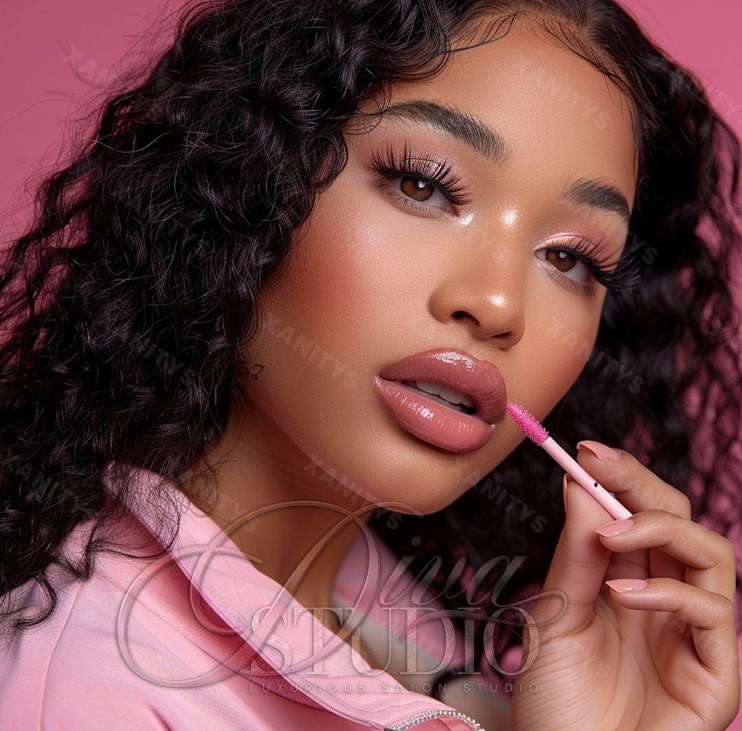 Cosmetics Website Model Photos, Lip Gloss Website Model, Beauty Stock ...