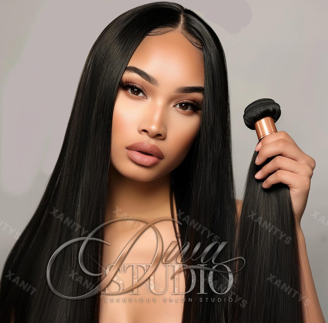 Hair Business Stock Photo, Model With Bundle (digital Download) - Etsy