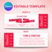 Canva Editable Fan-made Concert Ticket World Tour Template - Etsy