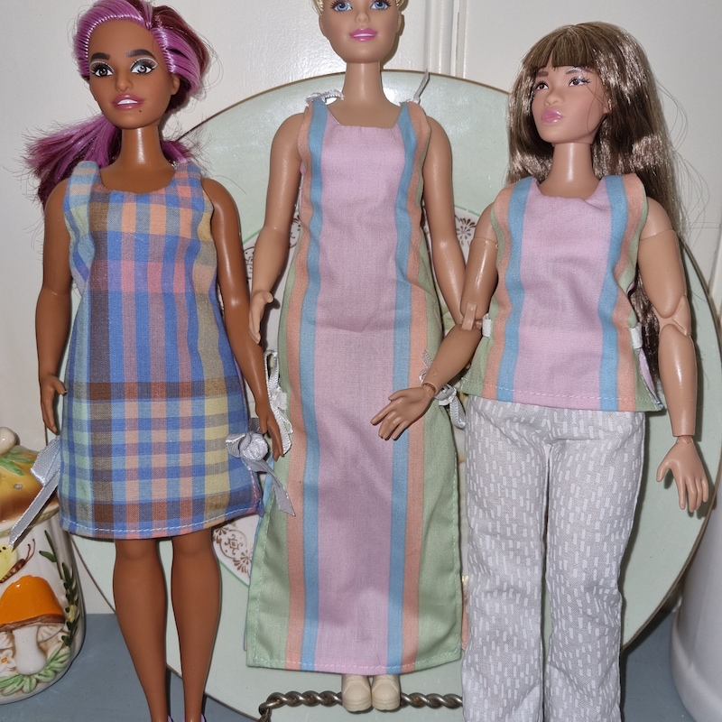 Barbie Plaid Dress - Etsy