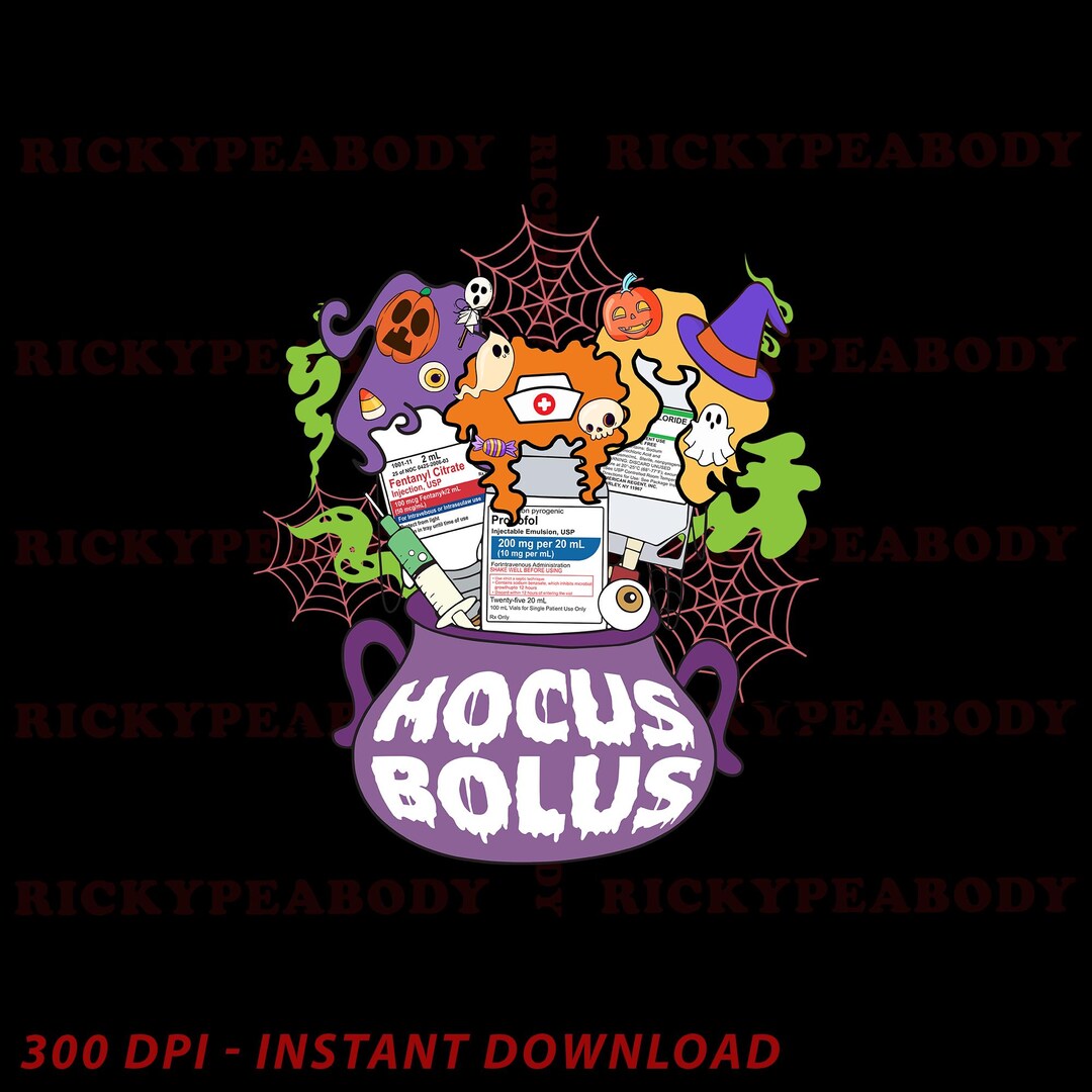 Halloween Hocos Bolus Nurse Png, Hocus Poke-us Witch Nurse Halloween ...