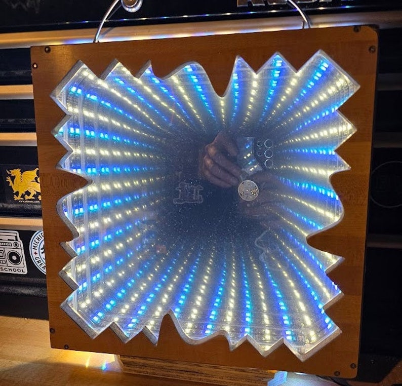 Infinity Mirror With Wonky Frame - Etsy