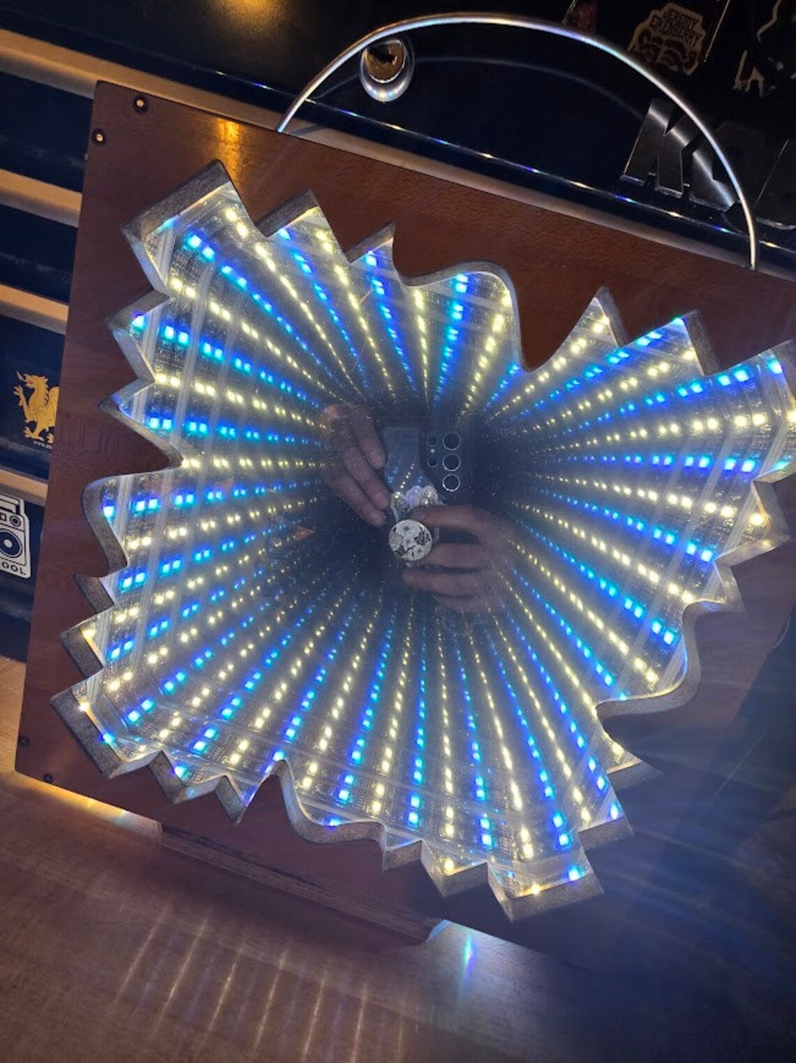 Infinity Mirror With Wonky Frame - Etsy