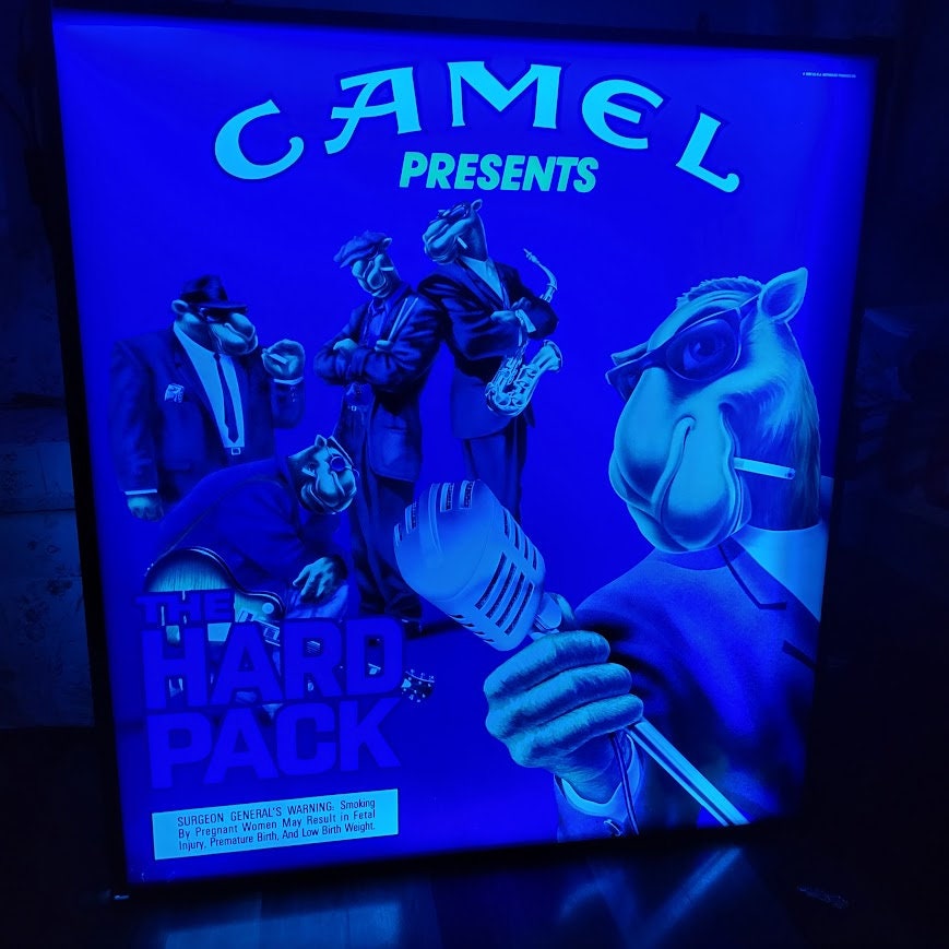 VINTAGE 1992 Joe Camel Cigarettes Huge Lighted Sign - Etsy