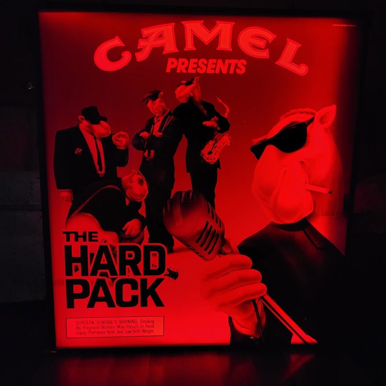 VINTAGE 1992 Joe Camel Cigarettes Huge Lighted Sign - Etsy