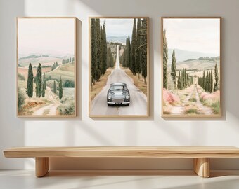 Italian Countryside, Set of 6 Prints, Italy Tuscany, Mediterranean ...