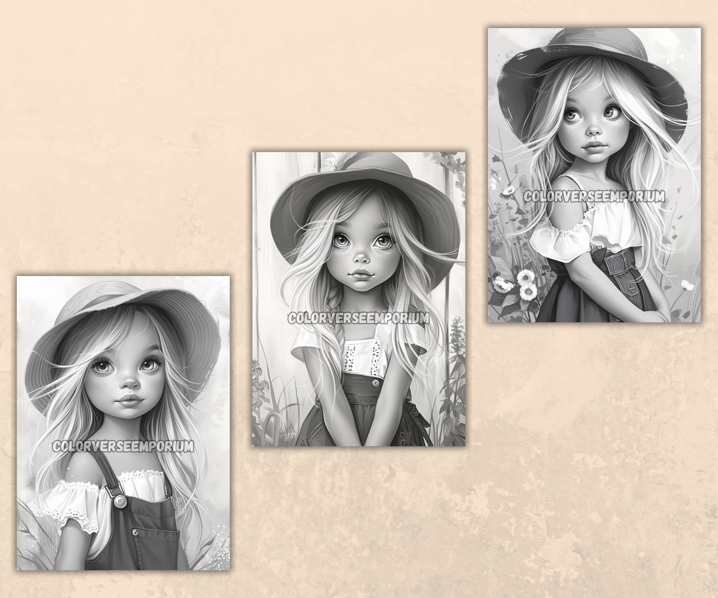 70 Lovely Girl Coloring Book Printable Sweet Little Woman Coloring ...