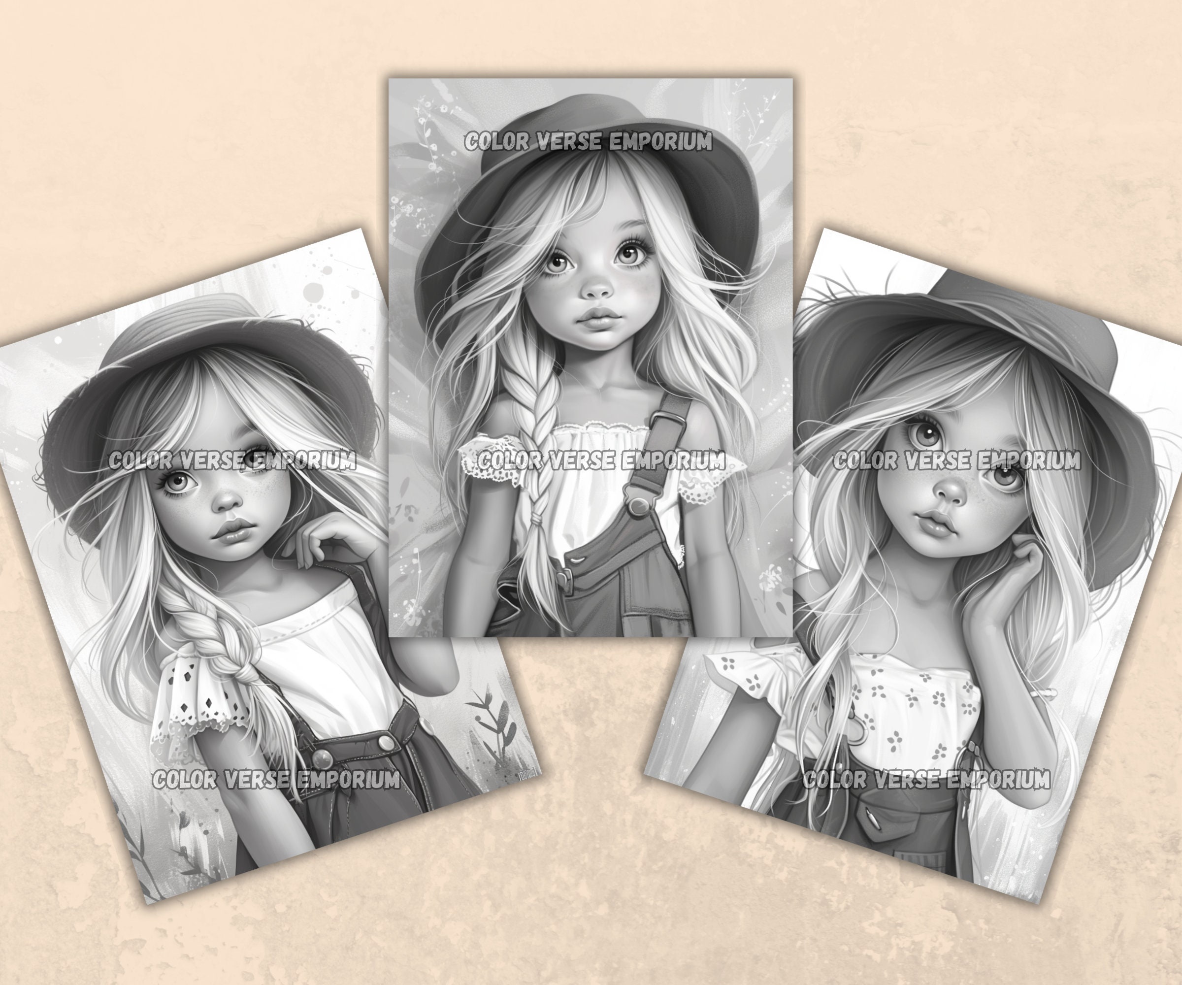 70 Lovely Girl Coloring Book Printable Sweet Little Woman Coloring ...