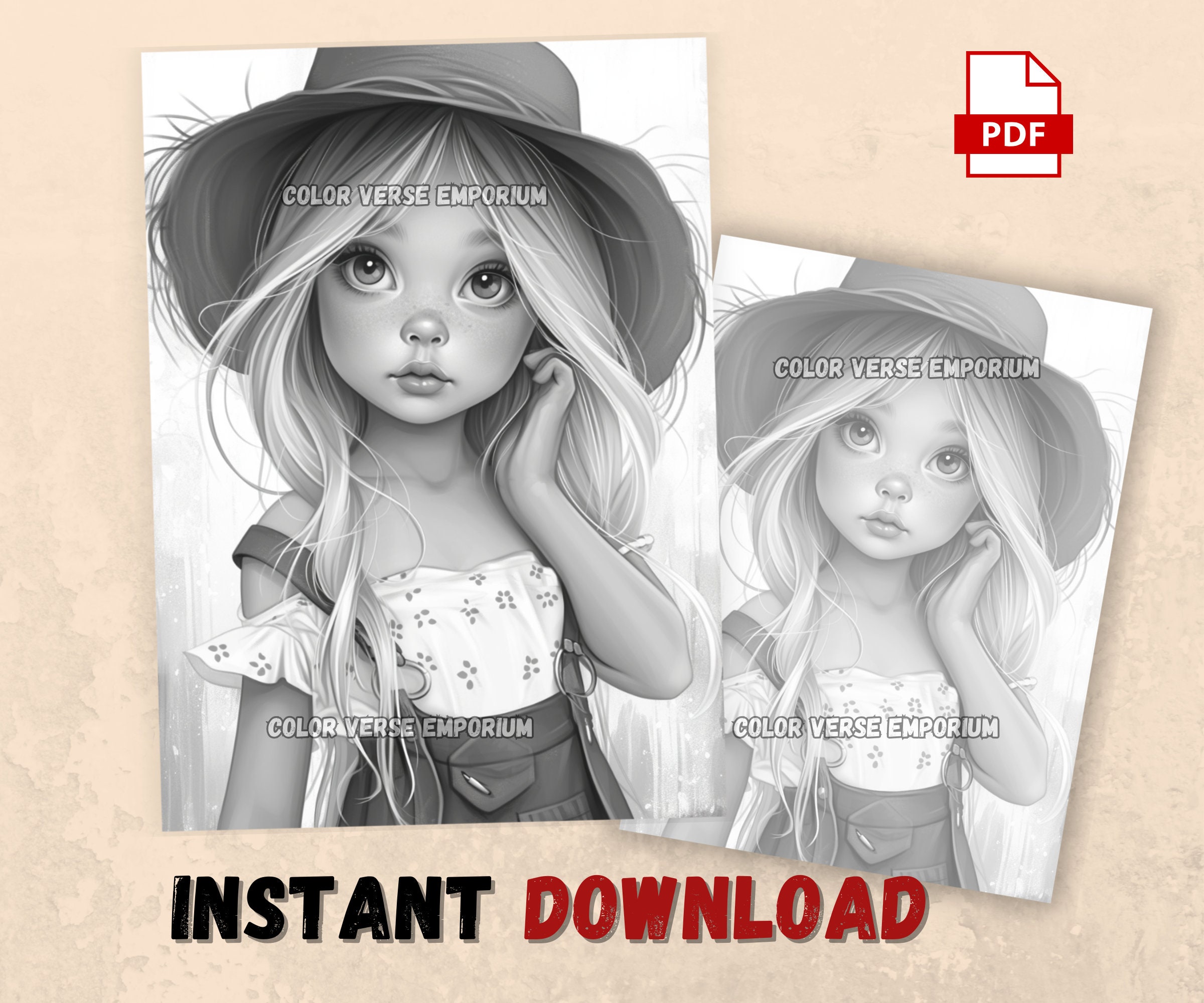 70 Lovely Girl Coloring Book Printable Sweet Little Woman Coloring ...