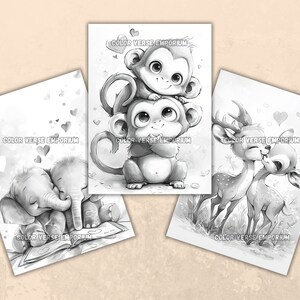 Jungle Love Coloring Book Cute Animal Couples Coloring Pages Sweet ...