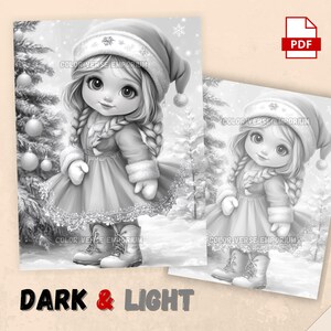 Enchanting Winter Magic: Printable Grayscale Coloring Pages for All ...