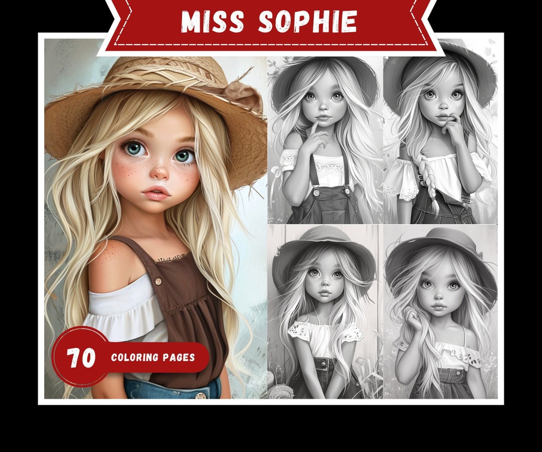 70 Lovely Girl Coloring Book Printable Sweet Little Woman Coloring ...