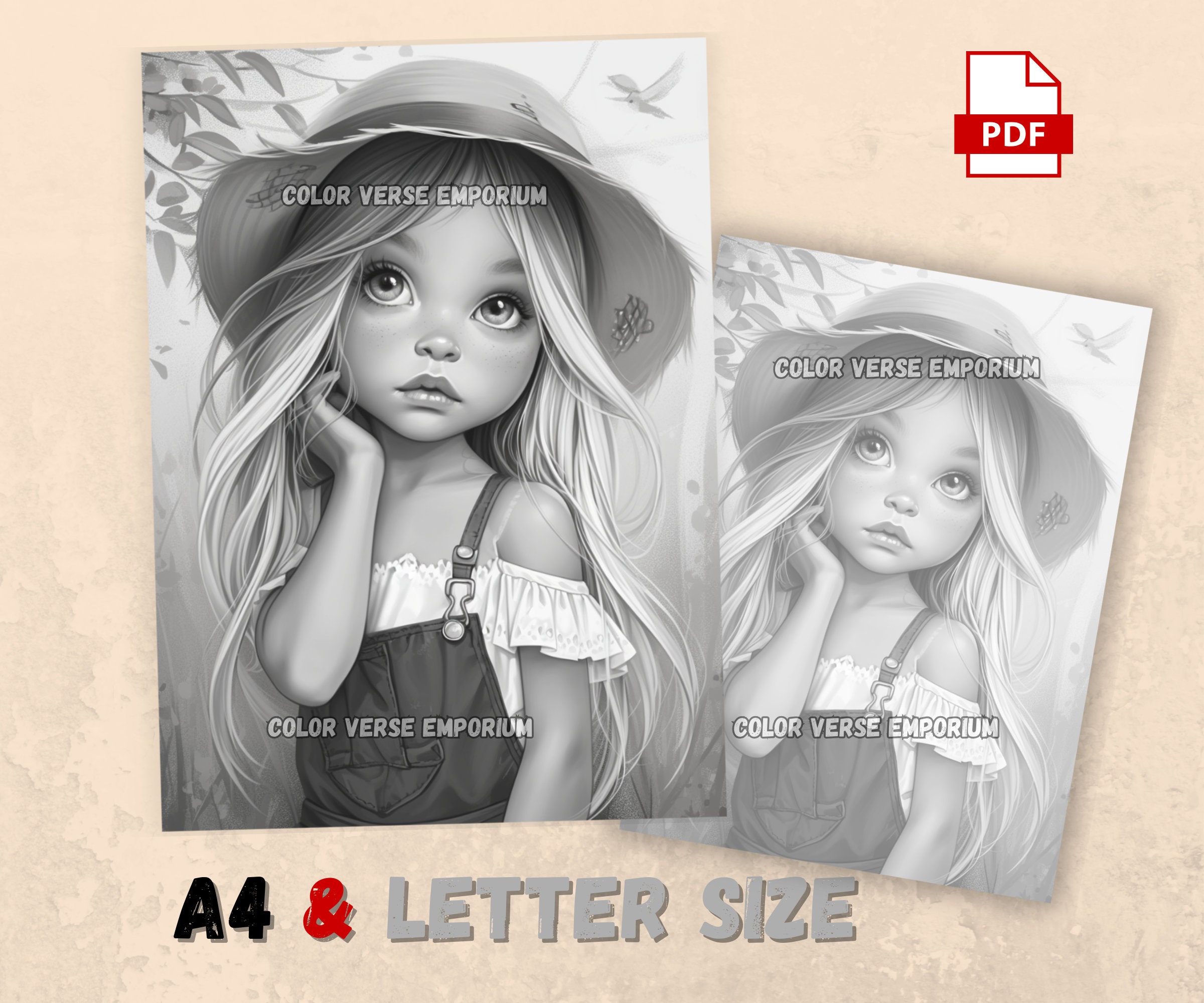 70 Lovely Girl Coloring Book Printable Sweet Little Woman Coloring ...