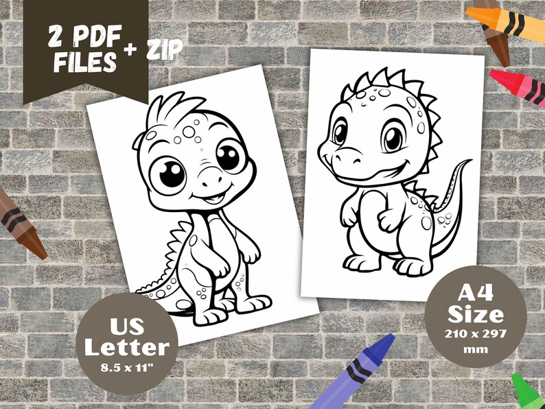 50 Cartoon Dinosaurs Coloring Pages for Kids Engage Kids' Imaginations ...