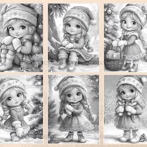 Enchanting Winter Magic: Printable Grayscale Coloring Pages for All ...