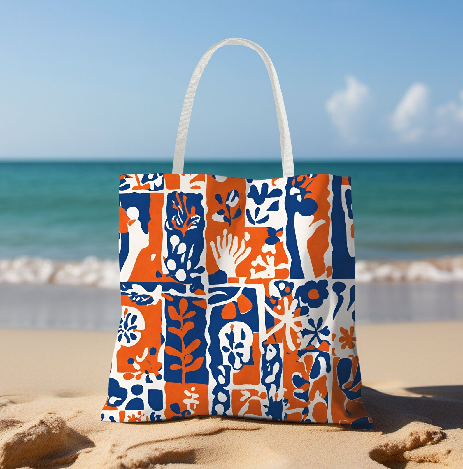 Red, White and Blue Bag, Shopping Tote, Fun Book Bag, Beach Tote ...