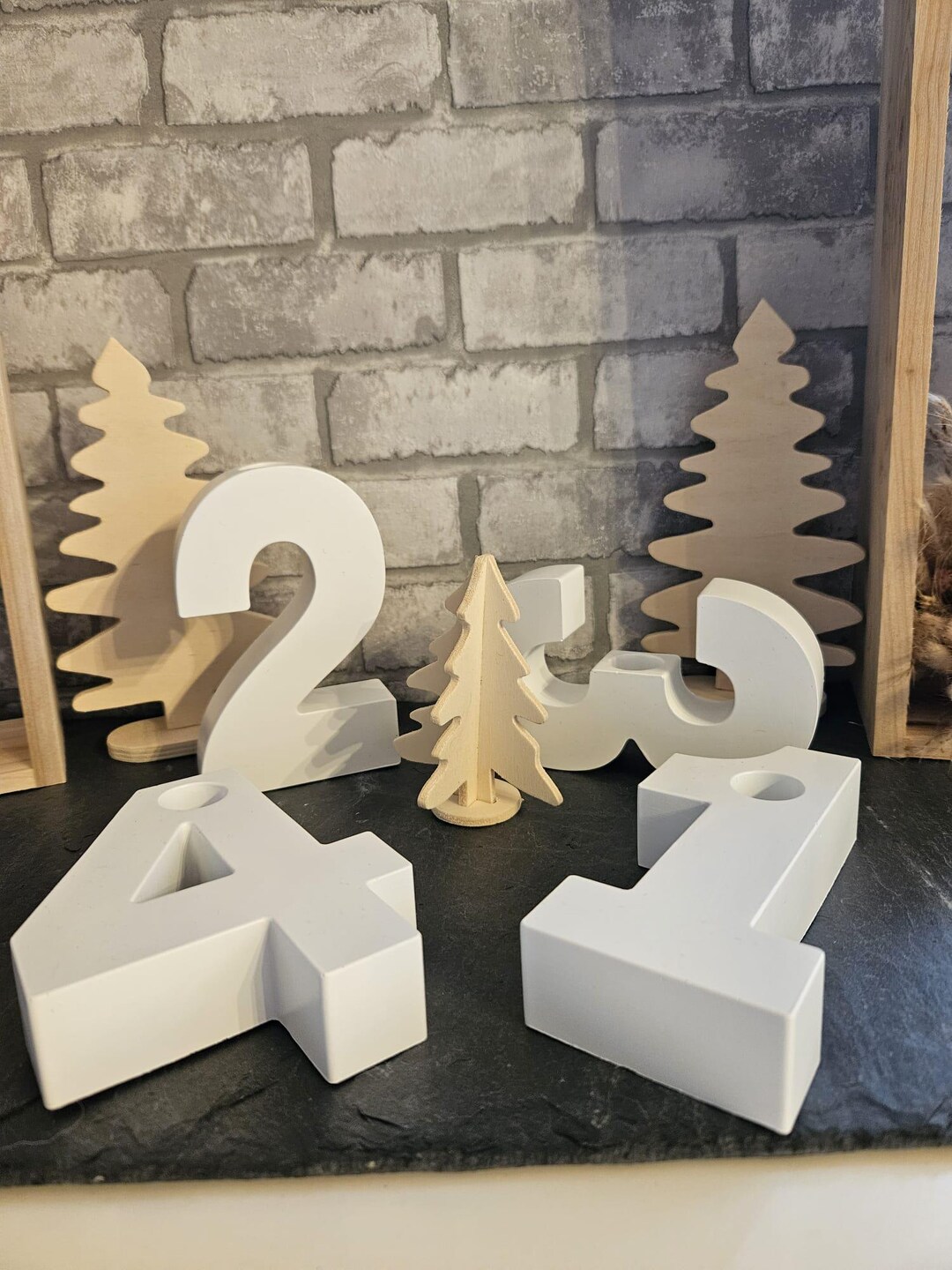 Advent Numbers Advent Season Christmas Candle Holders Candles Advent ...