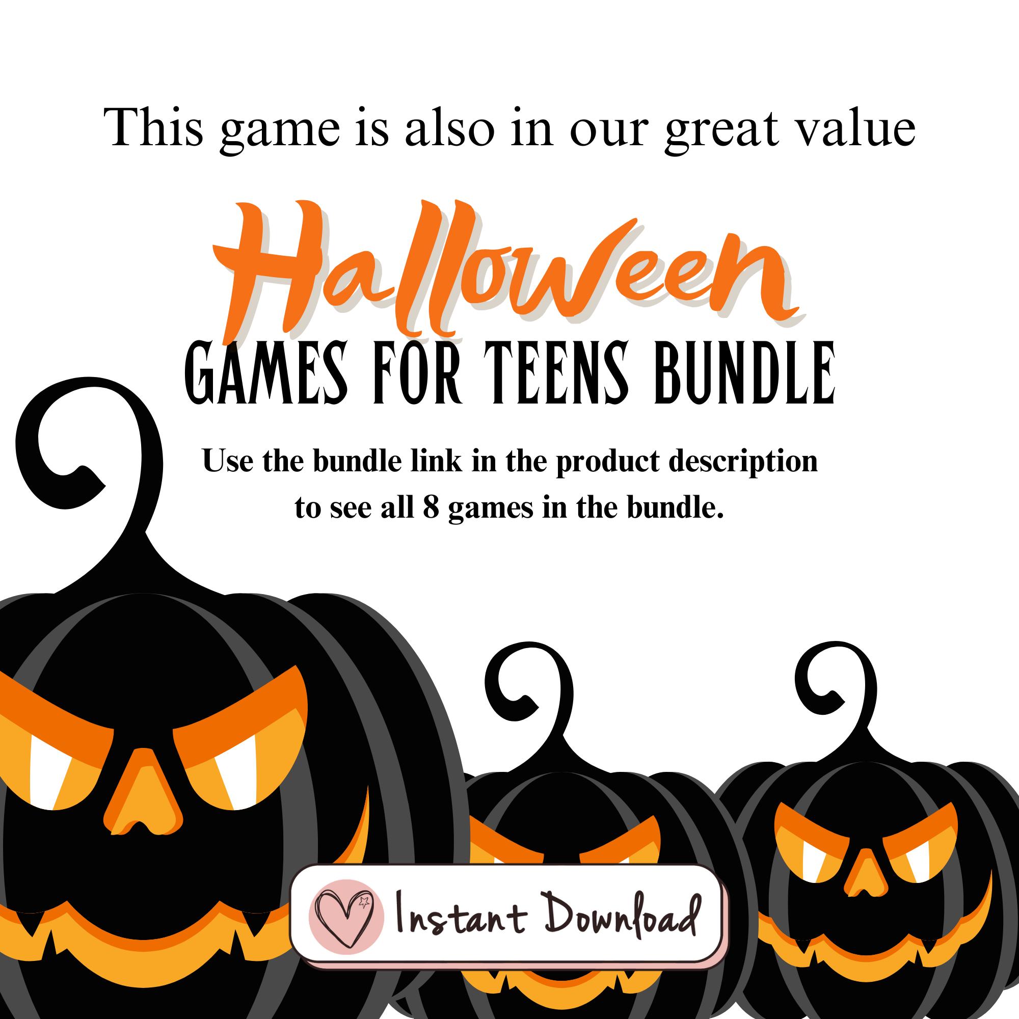 Halloween Selfie Scavenger Hunt Teens, Halloween Party Game for Teens ...