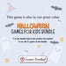 Halloween Candy Taste Test Game, Printable Activity (digital Download ...