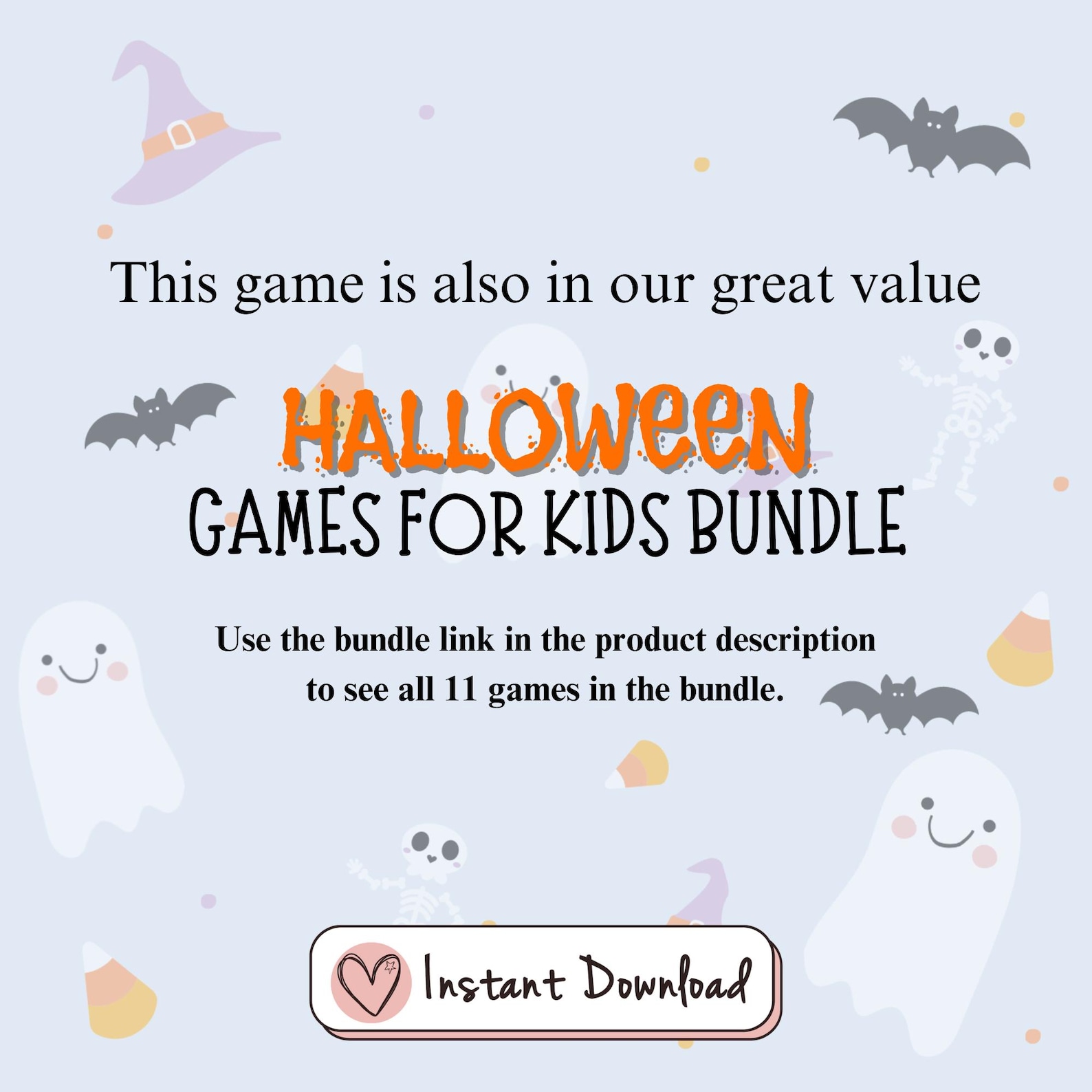 Halloween Guess the Candy Game for Kids, Halloween Printable Game for ...