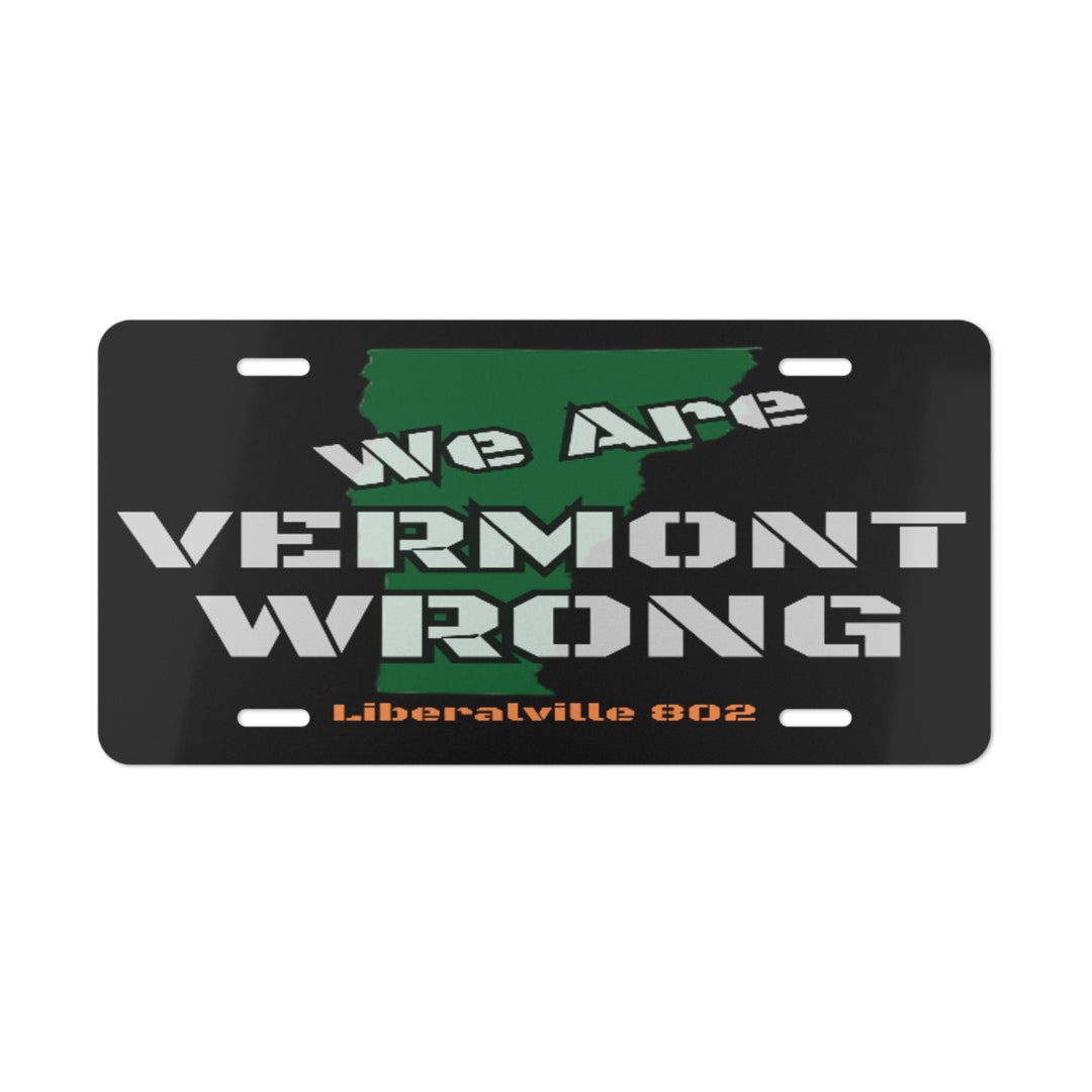 Vermont Wrong License Plate - Etsy