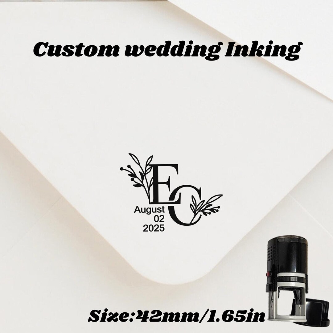 Wedding Logo Stamp,custom Stamp for Weddings,initial Stamp,custom ...