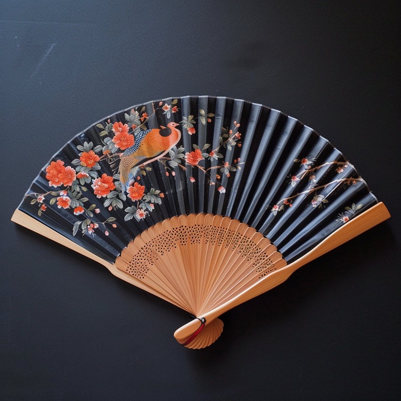 Airy Hand Painted Fan - Etsy