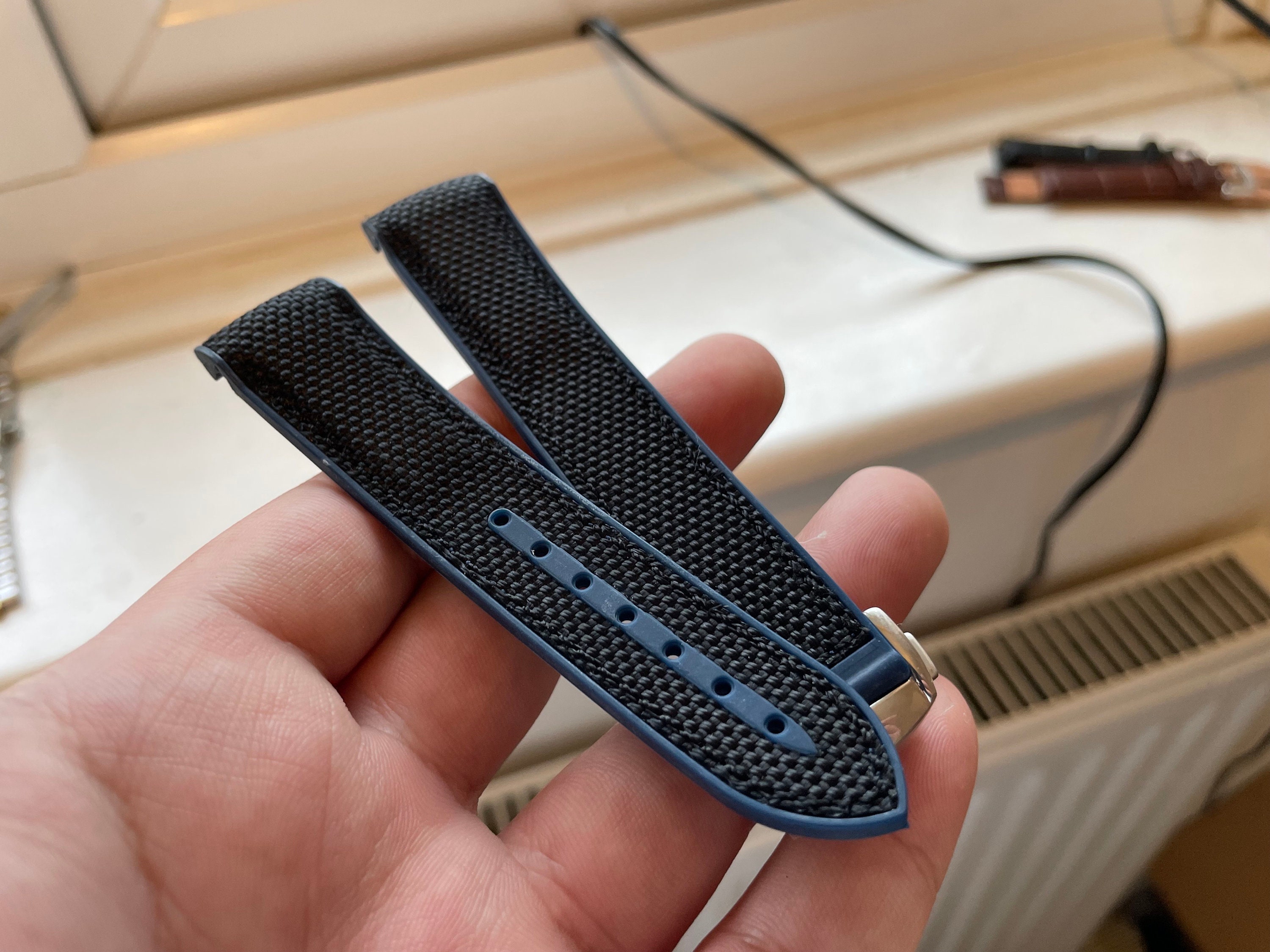 Omega Seamaster 20mm With Logo Nylon Rubber Planet Ocean Deployment ...