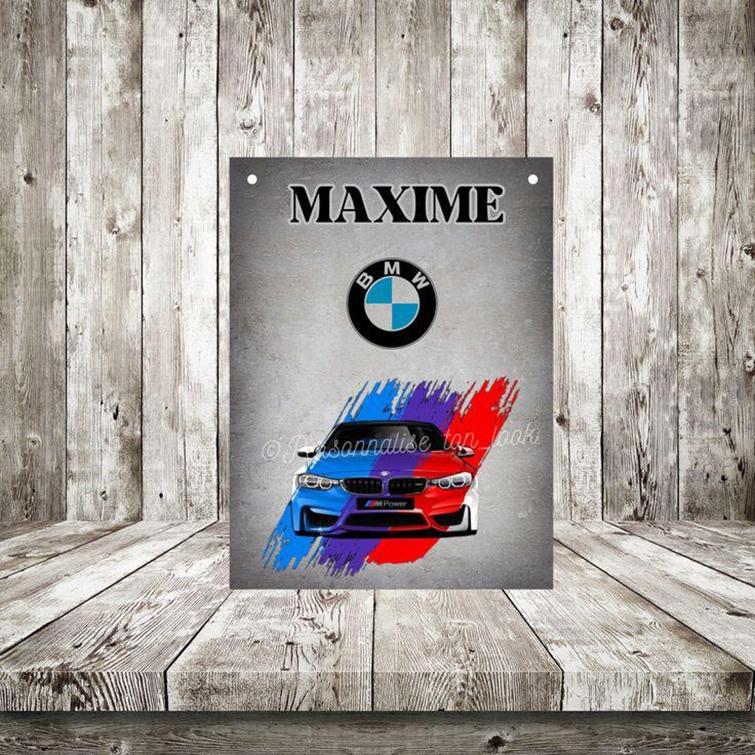Personalized Garage Sign, Bmw Wall Plaque Bmw Car Customizable First ...