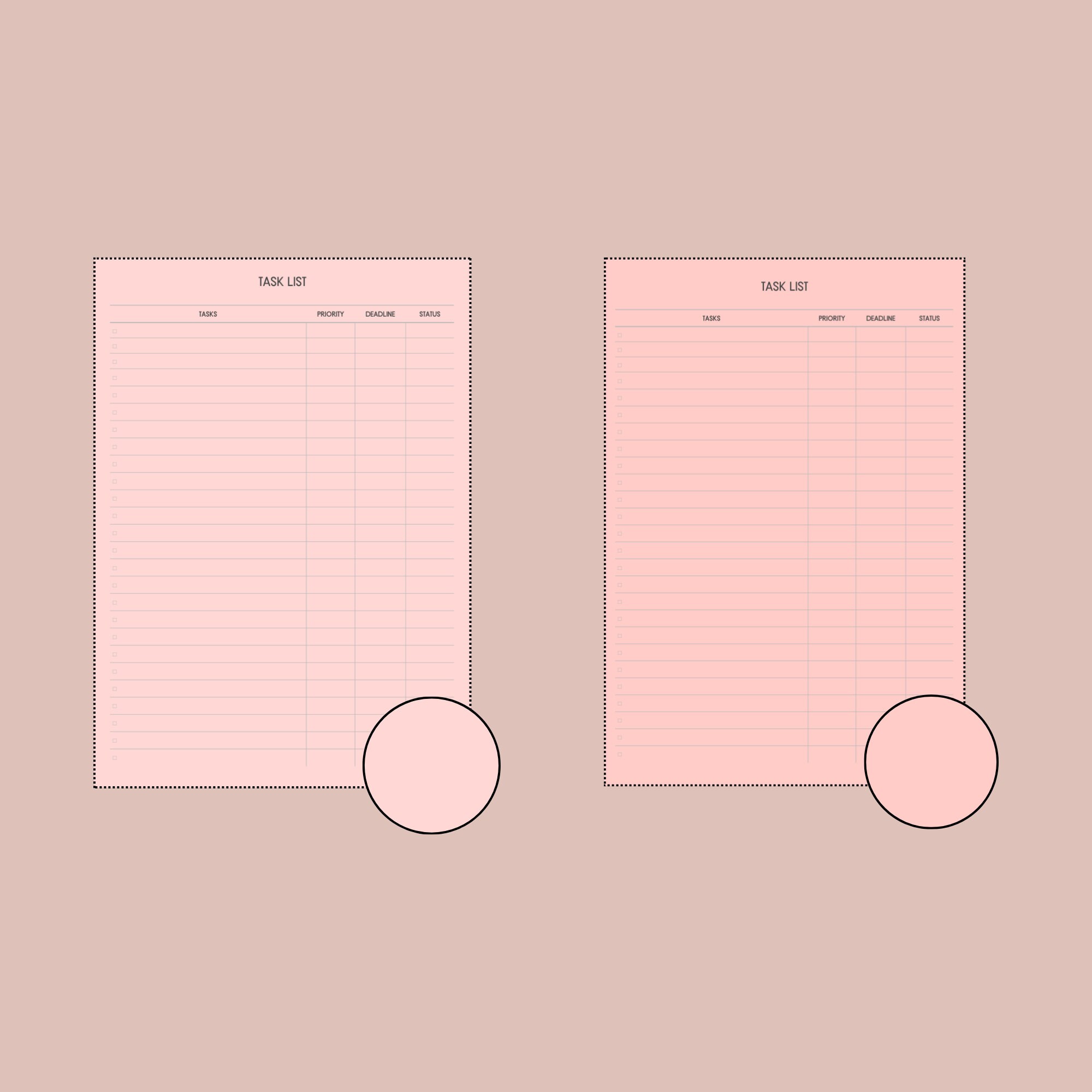Task List, to Do List, Template for Goodnotes, Printable A4 PDF, 12 ...