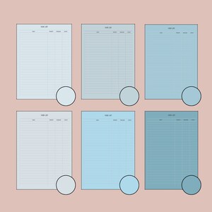 Task List, to Do List, Template for Goodnotes, Printable A4 PDF, 12 ...