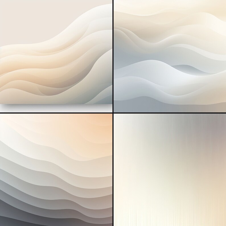 Grey Gradient Overlays Photoshop, Neutral Digital Download, Junk ...