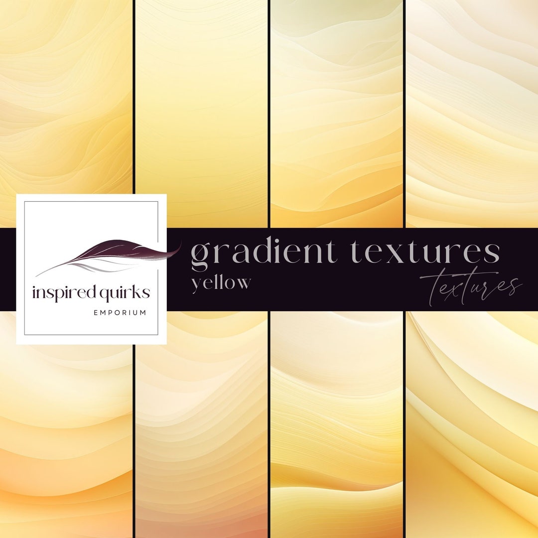 Yellow Gradient Overlays Photoshop, Bright Digital Download, Junk ...