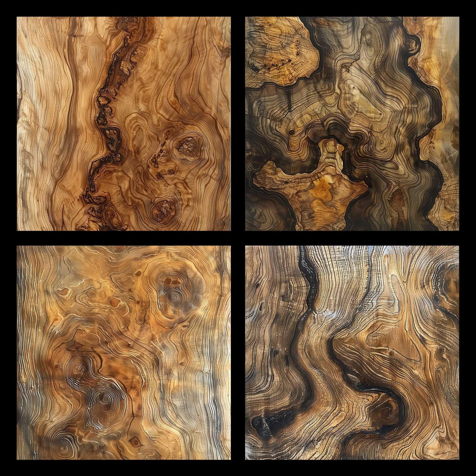 Distressed Wood Digital Paper, Tree Trunk Textures, Knotted Tree ...